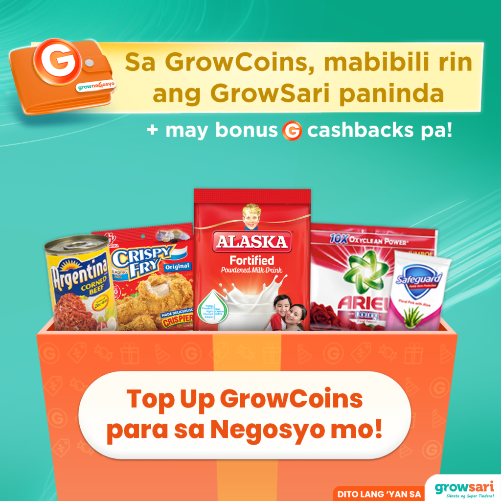 Saan pwedeng gamitin ang Growcoins? - Growsari SuperTindera
