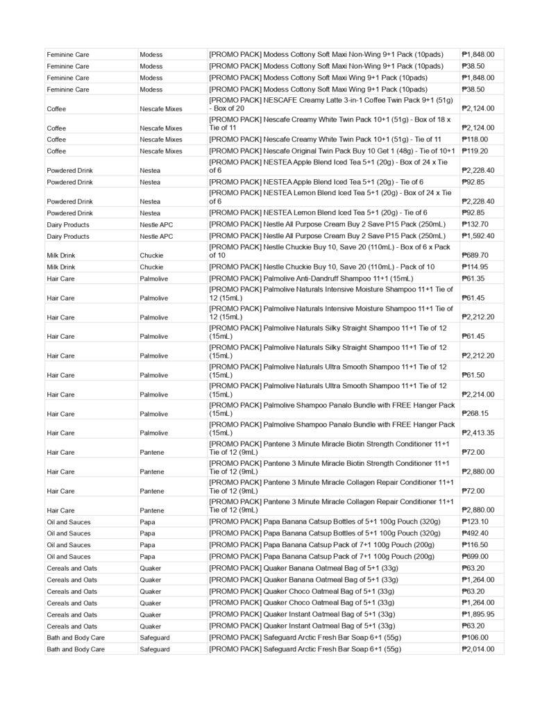 Taytay Price List - Growsari SuperTindera